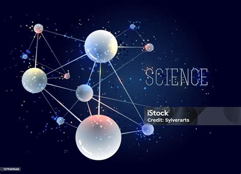 분자 벡터 추상적 배경 3d 차원 과학 화학 및 물리학 테마 디자인 요소 원자 및 입자 마이크로 나노 과학 일러스트 0명에 대한