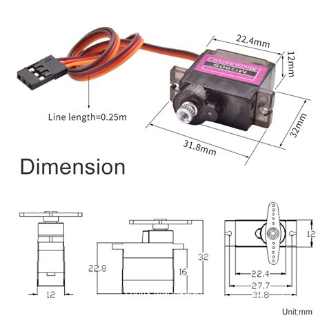 Micro Servo Continuous Rotation Mg90s Half Metal 360 Degree Makers Electronics