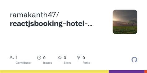 github ramakanth47 reactjsbooking hotel reservation app ui