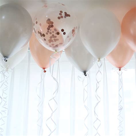 천장 생일 파티 풍선 세트 20p 장식 컨페티 펄풍선 로즈골드 이벤트 기념일 브라이덜샤워풍선 감도 깊은 취향 셀렉트샵 29cm