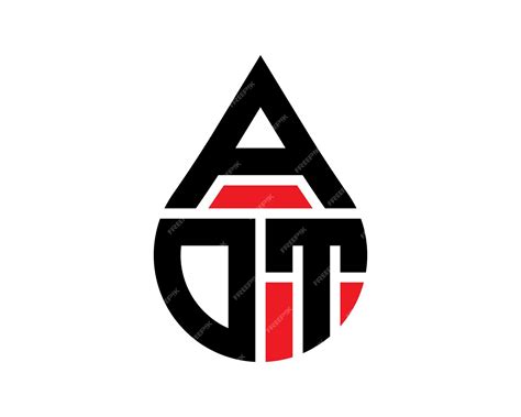 Premium Vector Adt Letter Water Drop Shape Logo Design Adt Drop Logo Simple Design