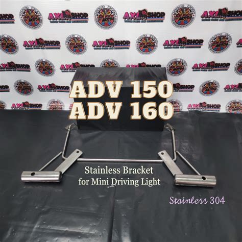 Honda Adv Mdl Bracket Stainless And Heavy Duty Mini Driving Light