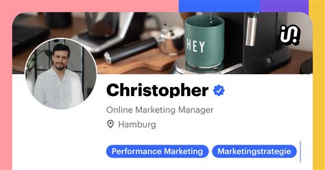 Christopher · Online Marketing Manager · Hamburg · Junico