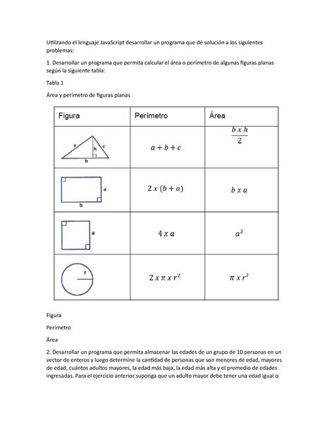 Utilizando El Lenguaje Java Script Desarrollar Un Programa Que Dé