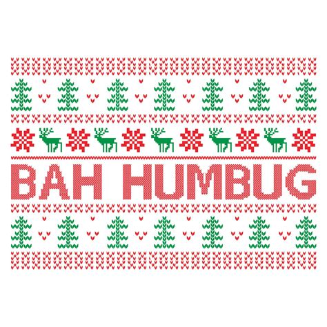 Bah Humbug Typography Christmas Design Element Holidays Event Christmas