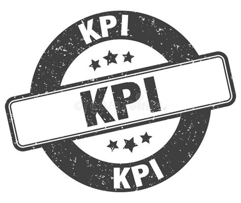 Kpi Stamp Kpi Label Round Grunge Sign Stock Vector Illustration Of Circle Label 349482572