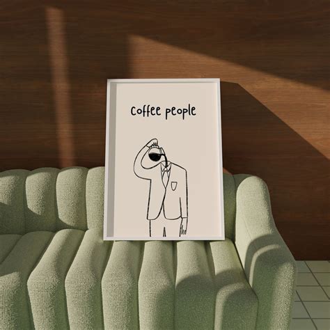 Funny Coffee Art Coffee Shop Wall Art Coffee Sign Decor Vintage Coffee Retro Coffee Poster