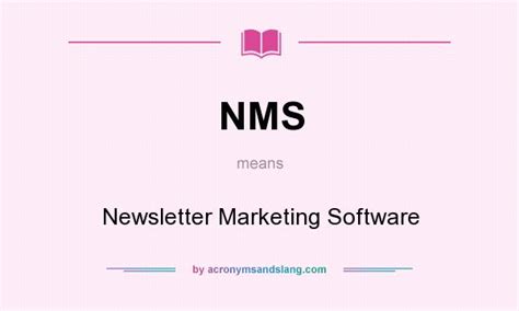 Nms Newsletter Marketing Software In Undefined By
