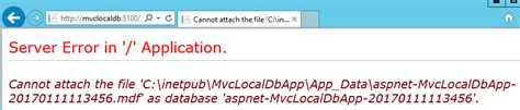 Issues With Connecting To LocalDB From ASP Net MVC Site Deployed In IIS