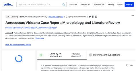 Aerococcus Viridans Case Report Microbiology And Literature Review