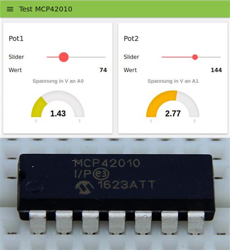 Arduino Node Red Mcp42010 Steuerung Des Digitalen Potentiometers