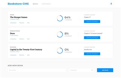 bookstore made with react and redux