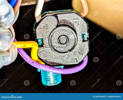 An Electrical Ceiling Fan Switch With Multiple Switch Options Stock