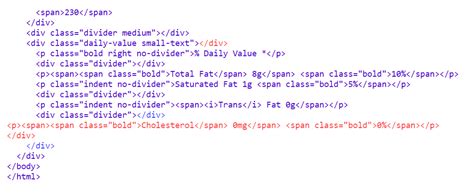 Learn Typography By Building A Nutrition Label Step 54 Html Css