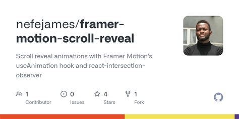 Github Nefejamesframer Motion Scroll Reveal Scroll Reveal Animations With Framer Motions