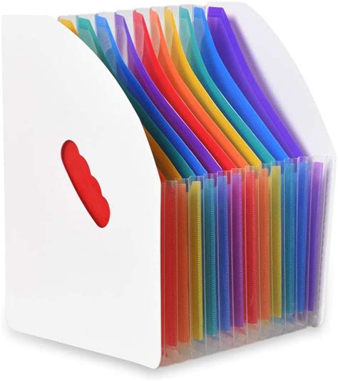 SAYEEC Pockets Accordion File Organizer Desk Storage Expanding File Folder A Documents