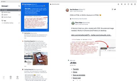 Feedbin Is The Best Reader For Rss Newsletters And Twitter Rolle Web Designer Web Developer