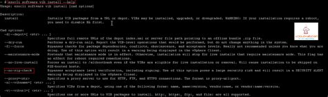 Esxi Vib Software Installation Error Vgeek Tales From Real It