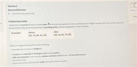 Solved Exercise 2 Exercise Obiectives Recursive Array