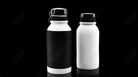 3d 렌더링 접이식 맥주병 Koozies 세트 흑백 흰색 배경에 고립 음료수 병 배경 고립 배경 흰색 병 배경 이미지 Hd 음료수 병 고립 흰색 병 배경 사진