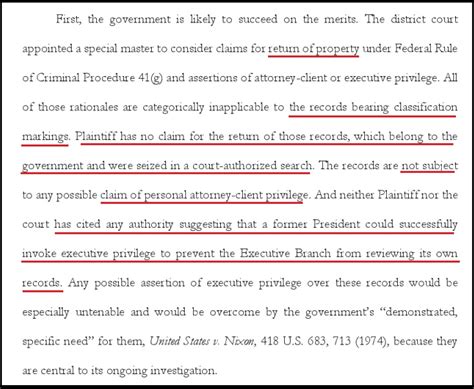Doj Files Appellate Court Motion For Partial Stay Against Judge Cannon Ruling Doj Does Not Want