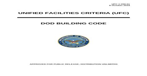 Pdf Unified Facilities Criteria Ufc Dod Building Code · Ufc Are Effective Upon Issuance And