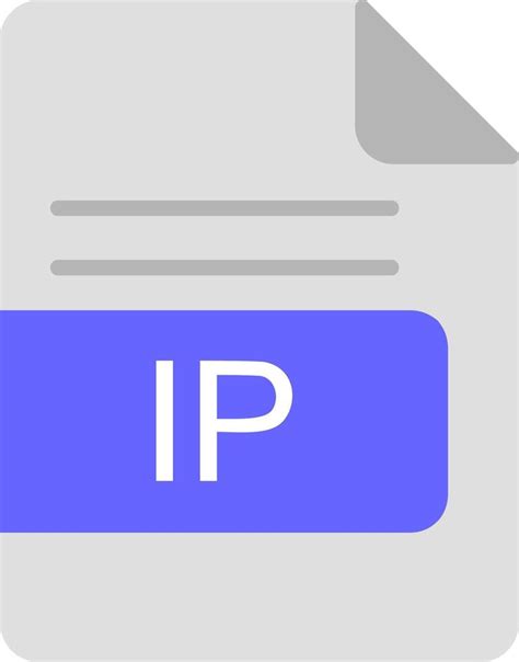IP File Format Flat Icon 43313251 Vector Art At Vecteezy