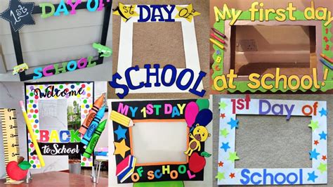 1st Day Of School Selfie Photo Stand Welcome Back To School
