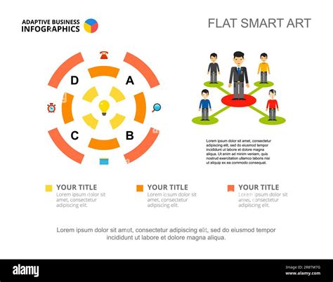 Four Segment Radial Diagram Slide Template Stock Vector Image And Art Alamy