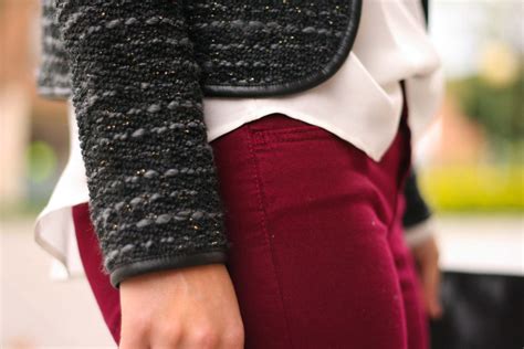Trend Alert Burgundy Jeans Broke And Chic
