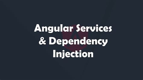 Angular Services And Dependency Injection In Depth Angular Concepts