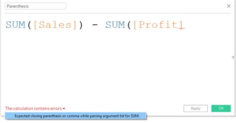 Why Doesnt That Work Four Common Calculated Field Errors In Tableau