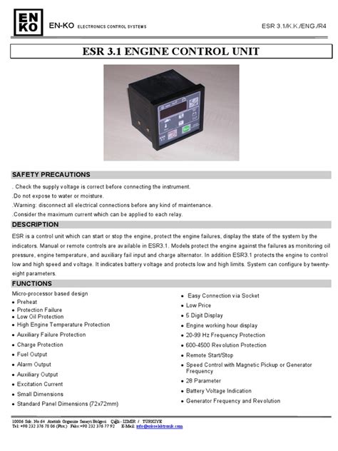 Esr 31 User Manual En Pdf Relay Parameter Computer Programming