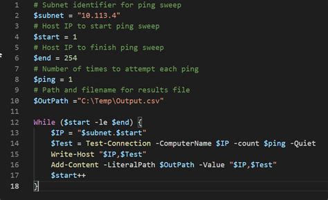 Ping Sweep Using Powershell Quick And Dirty Powershell Mvphour