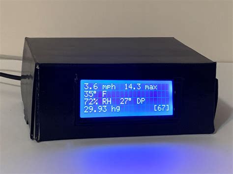 Arduino Wired Weather Station Ii Updated With Dew Point 9 Steps With Pictures Instructables