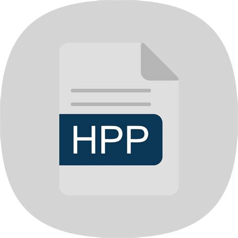 HPP File Format Flat Curve Icon Design Vector Art At Vecteezy