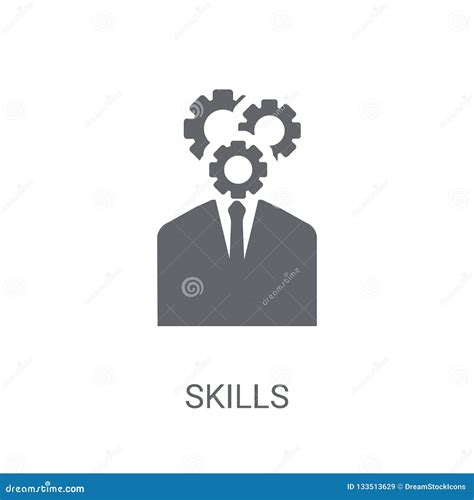 Skills Icon Trendy Skills Logo Concept On White Background From