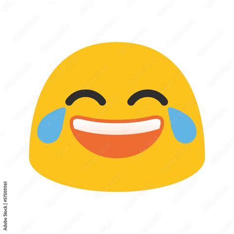 Face With Tears Of Joy Vector Emoji Design Isolated Yellow Face With A
