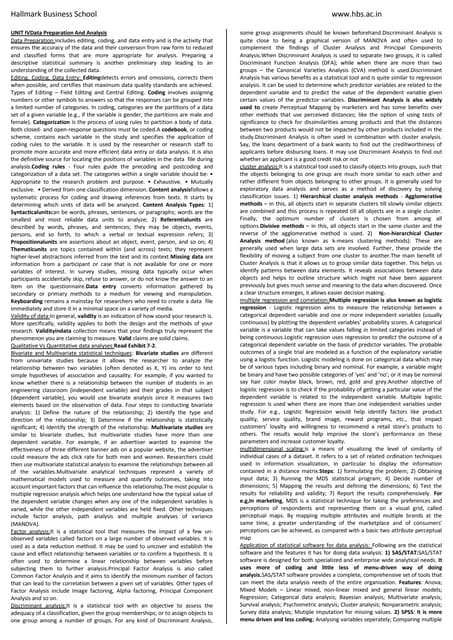 Multivariate Analysis Techniques Ppt