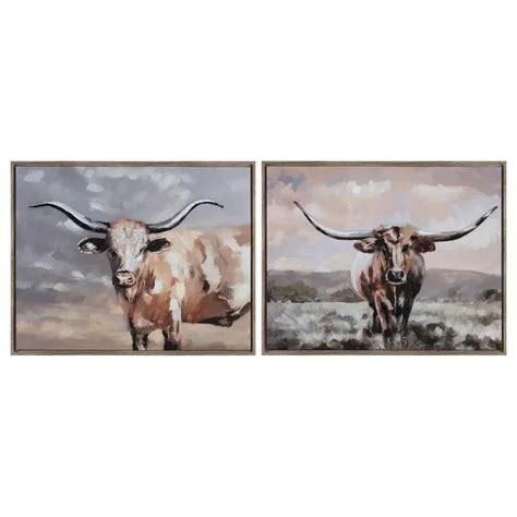 Texas Longhorn Art Rustic Art Your Western Decor