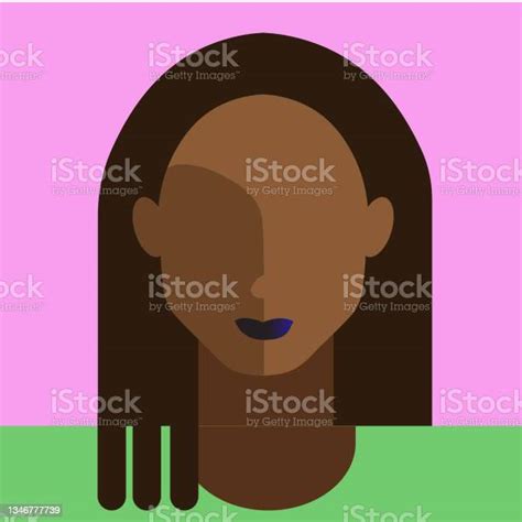 현대 활기찬 플랫 색상의 추상 성인 아프리카 계 미국인 여성 아바타 아이콘 벡터에 대한 스톡 벡터 아트 및 기타 이미지 벡터 추상적인 40 49세 Istock