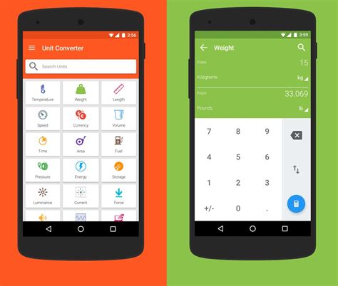 Fixed Android App Unit Conversion