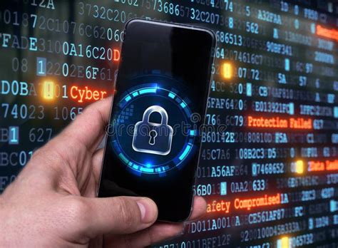 Hacking Mobile Devices By Hackers Data Protection In The Cloud Stock
