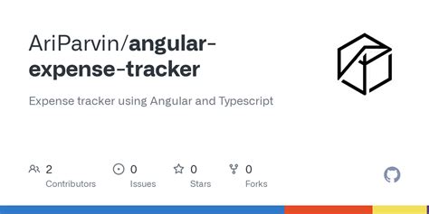 Github Ariparvinangular Expense Tracker Expense Tracker Using Angular And Typescript