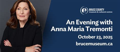 An Evening With Anna Maria Tremonti Bruce Museum Ca