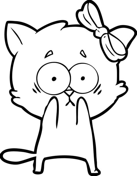 Gato De Dibujos Animados De Vectores 12481336 Vector En Vecteezy