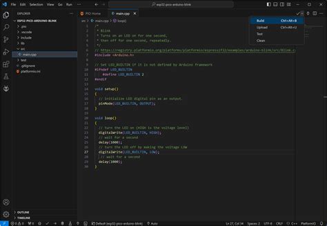 基于 platformio 的 esp32 开发环境 mintisan