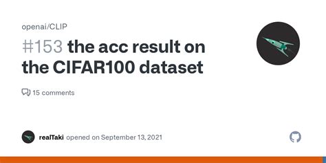 The Acc Result On The Cifar100 Dataset · Issue 153 · Openaiclip · Github