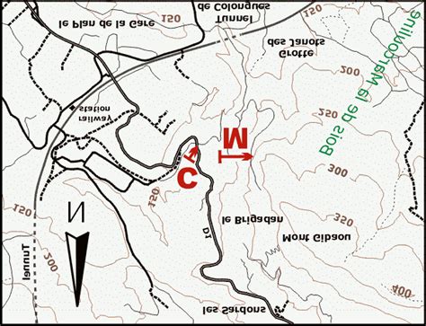 Map Of The Area Near The Cassis Railway Station C Comte Quarry M