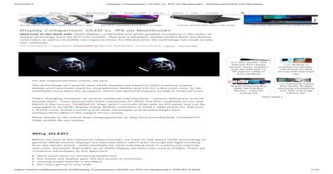 Pdf Display Comparison Oled Vs Ips On Notebooks Dokumen Tips
